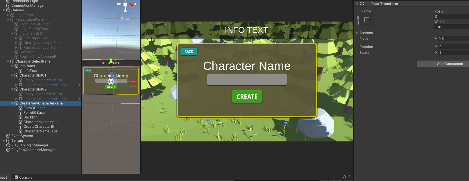 Lets Make An “MMO” (DarkRift 2/Unity/PlayFab) Pt 8: PlayFab Character Creation And Selection ...